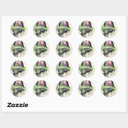 Aquaman - Twisted Innocence Letter Classic Round Sticker | Zazzle