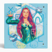 Aquaman | Xebel Princess Mera Hexagonal Graphic 3 Ring Binder | Zazzle