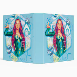 Aquaman | Xebel Princess Mera Hexagonal Graphic 3 Ring Binder | Zazzle