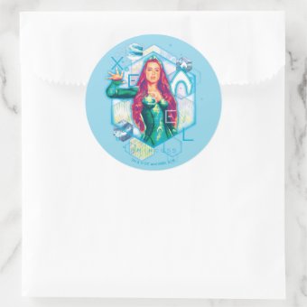 Aquaman | Xebel Princess Mera Hexagonal Graphic Classic Round Sticker ...