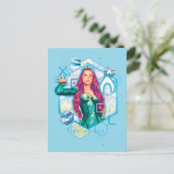 Aquaman | Xebel Princess Mera Hexagonal Graphic Postcard | Zazzle