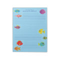Aquarium Fish Cute Kid's Stationary Notepad | Zazzle
