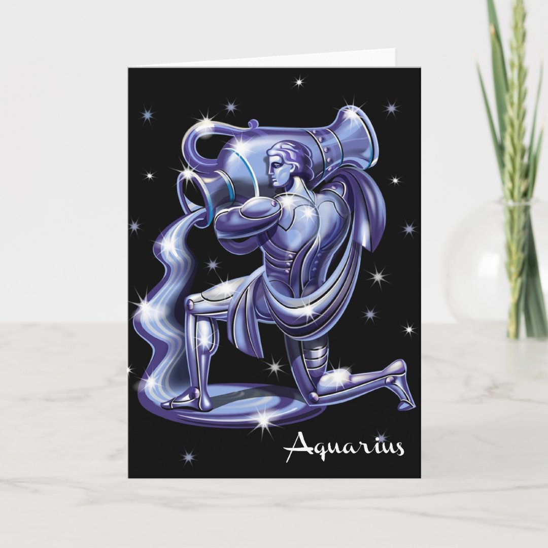 Aquarius Birthday Card | Zazzle