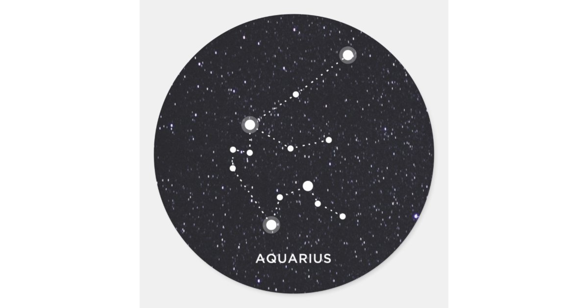 Aquarius Classic Round Sticker | Zazzle