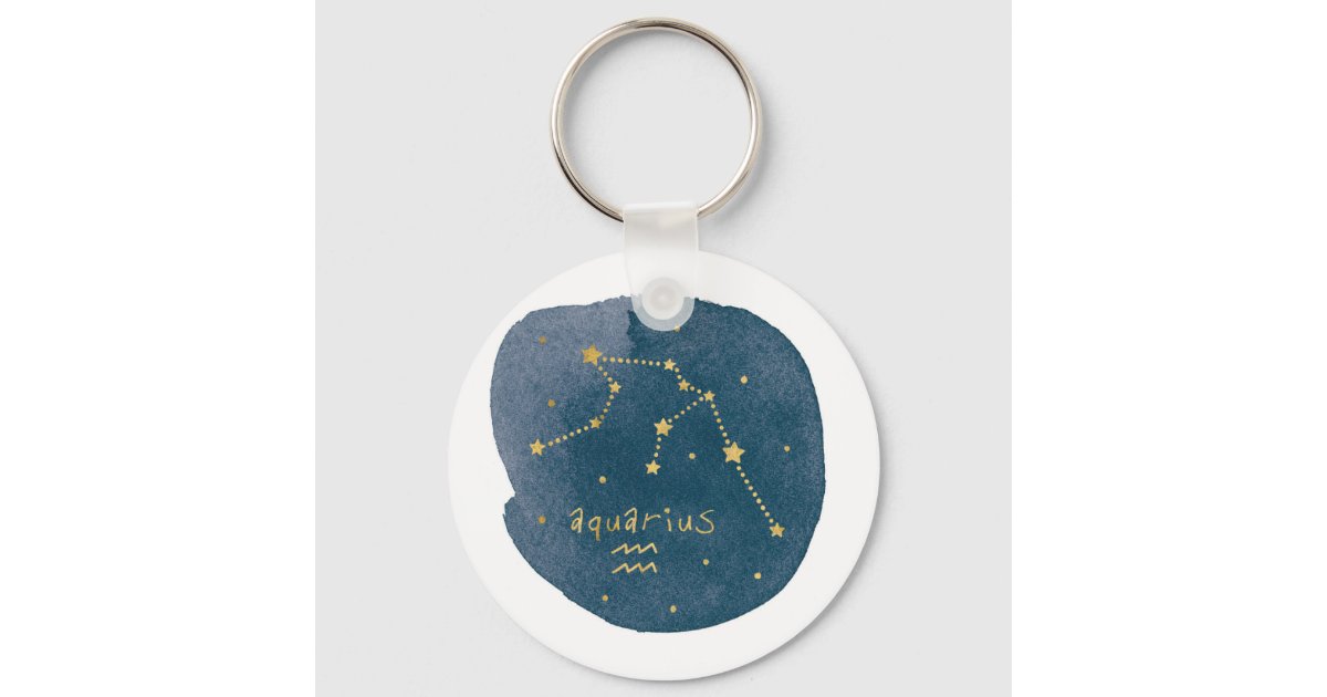 Aquarius Keychain | Zazzle