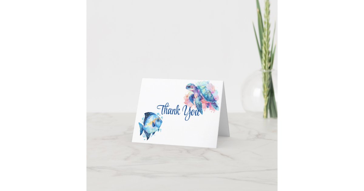 Aquatic Friends Thank You | Zazzle