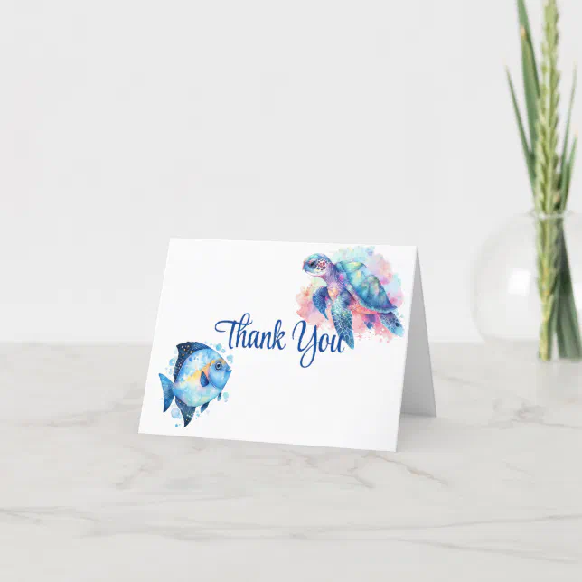 Aquatic Friends Thank You | Zazzle