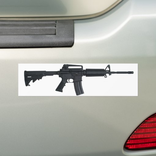 AR15 assault rifle Bumper Sticker | Zazzle