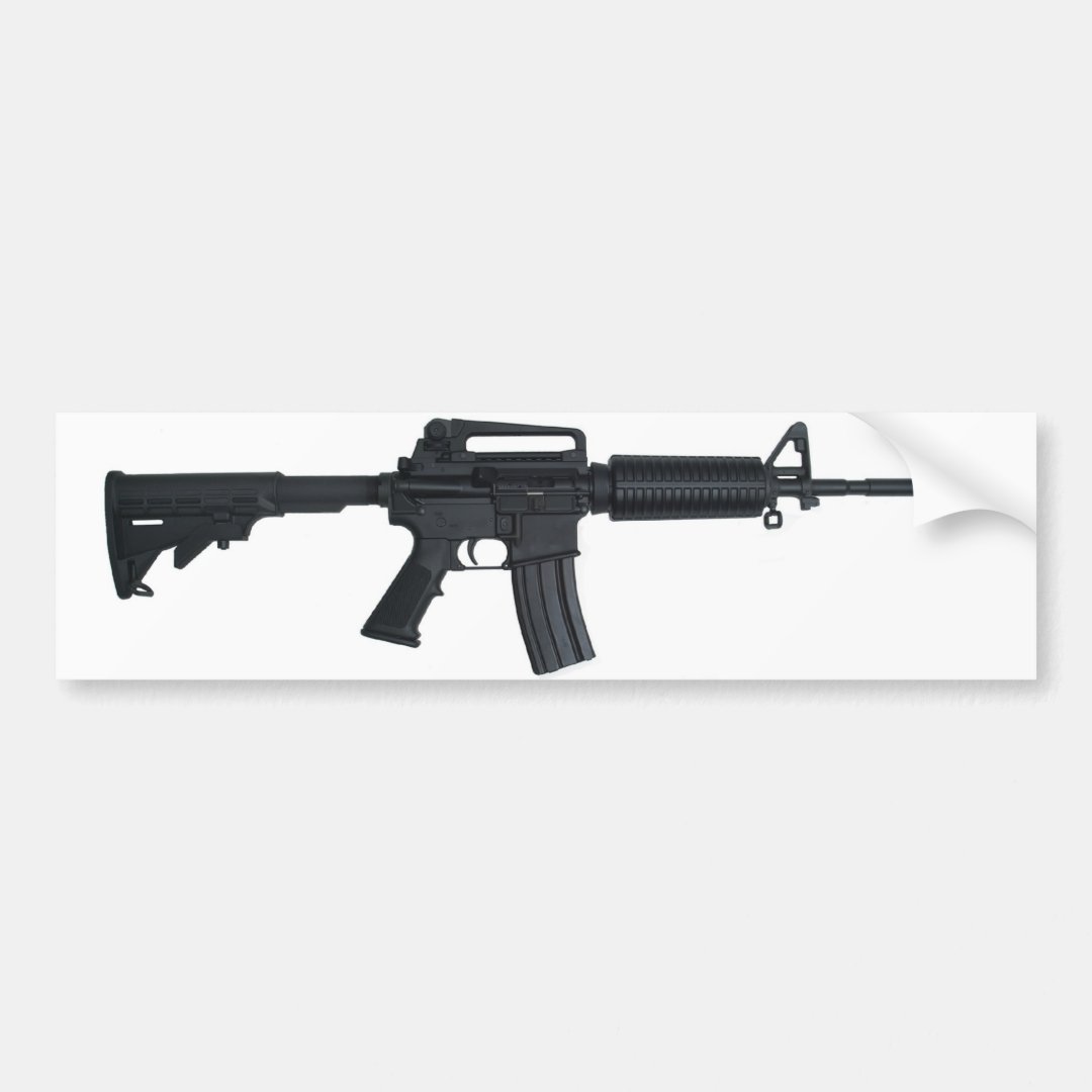 AR15 assault rifle Bumper Sticker | Zazzle