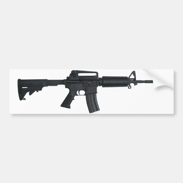 AR15 assault rifle Bumper Sticker | Zazzle