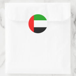 Arab Emirates High quality Flag Classic Round Sticker | Zazzle