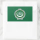 Arab League flag symbol islamic muslim Rectangular Sticker | Zazzle