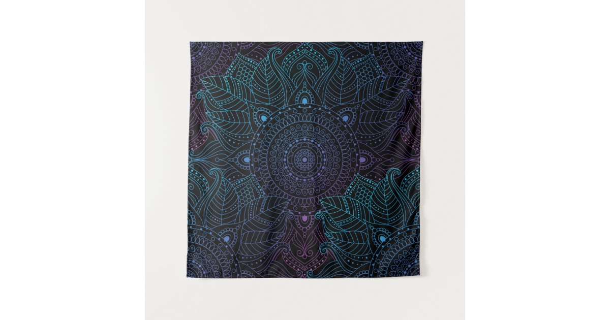 Arabesque Bliss: Oriental Mandala Magic Tapestry | Zazzle