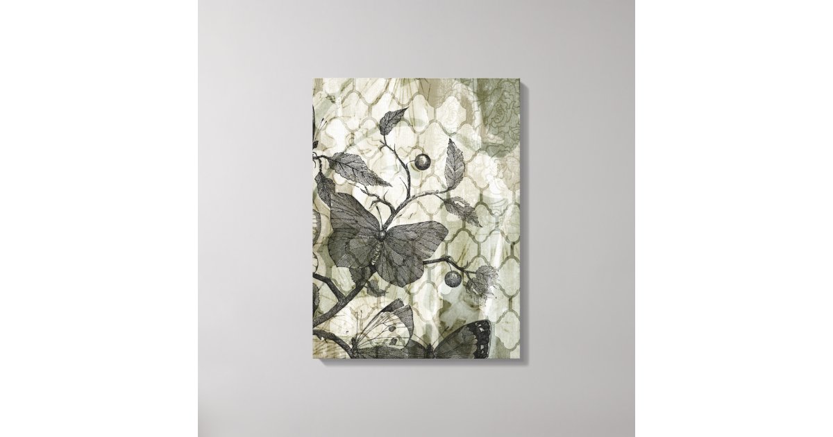 Arabesque Butterflies I Canvas Print | Zazzle