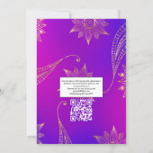 Arabian Bollywood QR Code RSVP Wedding Invitation | Zazzle