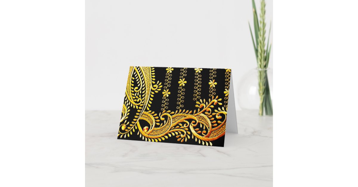 Arabian Embroidery Invitation | Zazzle