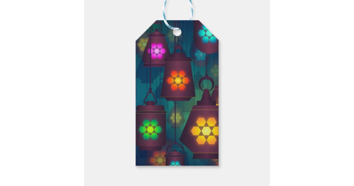 Arabian Lanterns Middle Eastern design Gift Tags | Zazzle