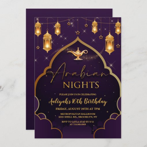 Arabian Nights Invitation | Zazzle