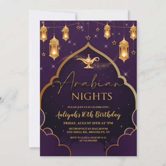 Arabian Nights Invitation | Zazzle.com