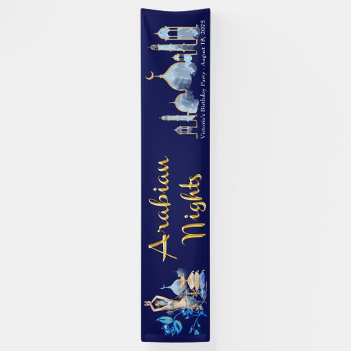 Arabian Nights Party Event Banners | Zazzle