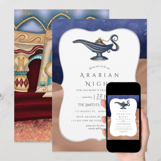 Arabian Nights Themed Party Invitation | Zazzle