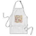 Arabic Alphabet Pattern Modern Islamic Calligraphy Adult Apron | Zazzle