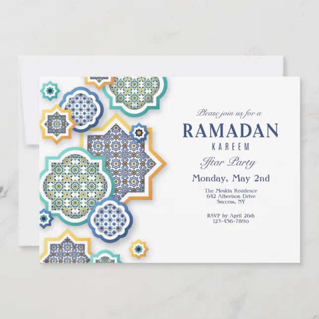 Arabic Ornamental Invitation | Zazzle