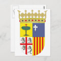 Aragón Coat of Arms Official Spain Symbol Heraldry Postcard | Zazzle