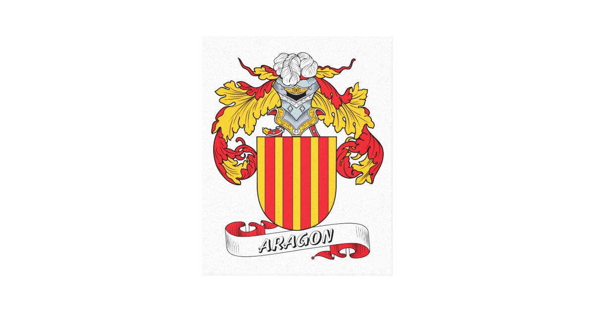 Aragon Family Crest Canvas Print | Zazzle