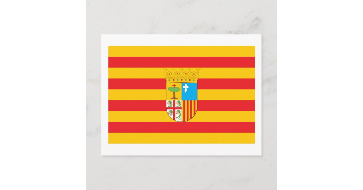Aragon Flag Postcard | Zazzle