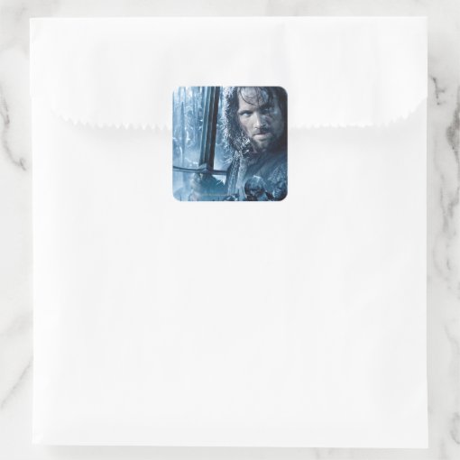 Aragorn Versus Orcs Square Sticker | Zazzle