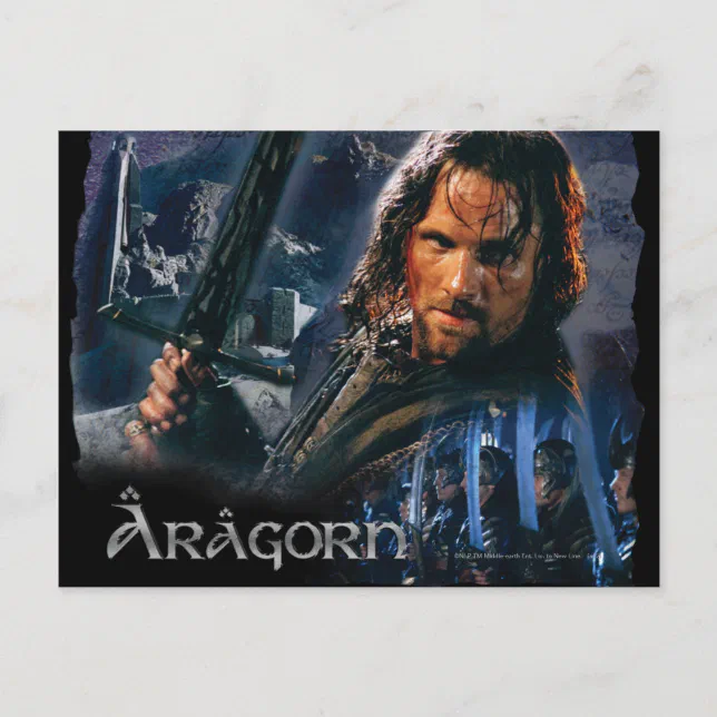 Aragorn With Army Postcard | Zazzle