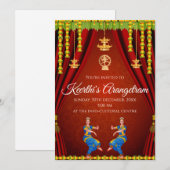 Arangetram invitation & Arangetram ceremony invite | Zazzle