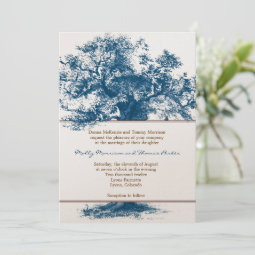 Arbor Banner Wedding Invitation | Zazzle