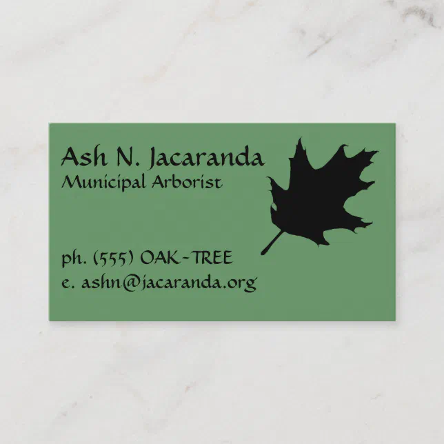 Arborist Business Card | Zazzle