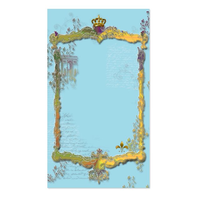 Arc de Triomphe and Crown Business Card Templates