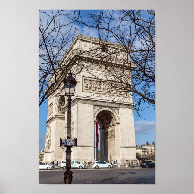 Arc de Triomphe in Paris, France Poster | Zazzle