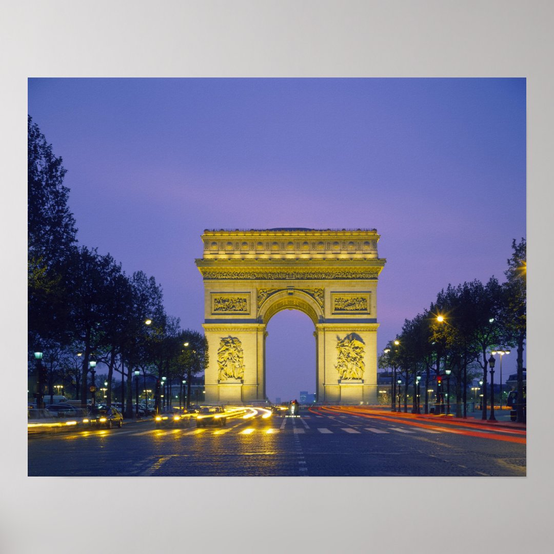 Arc de Triomphe, Paris, France, Poster | Zazzle