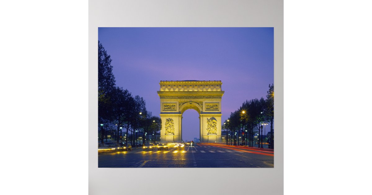 Arc de Triomphe, Paris, France, Poster | Zazzle