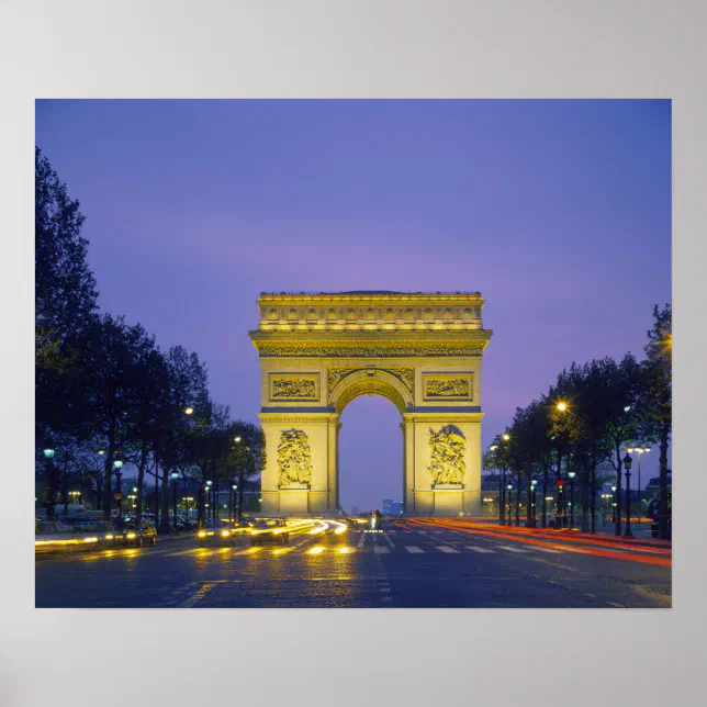 Arc de Triomphe, Paris, France, Poster | Zazzle