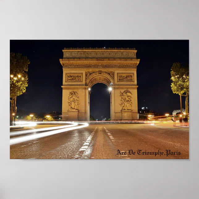 Arc De Triomphe,Paris Poster | Zazzle