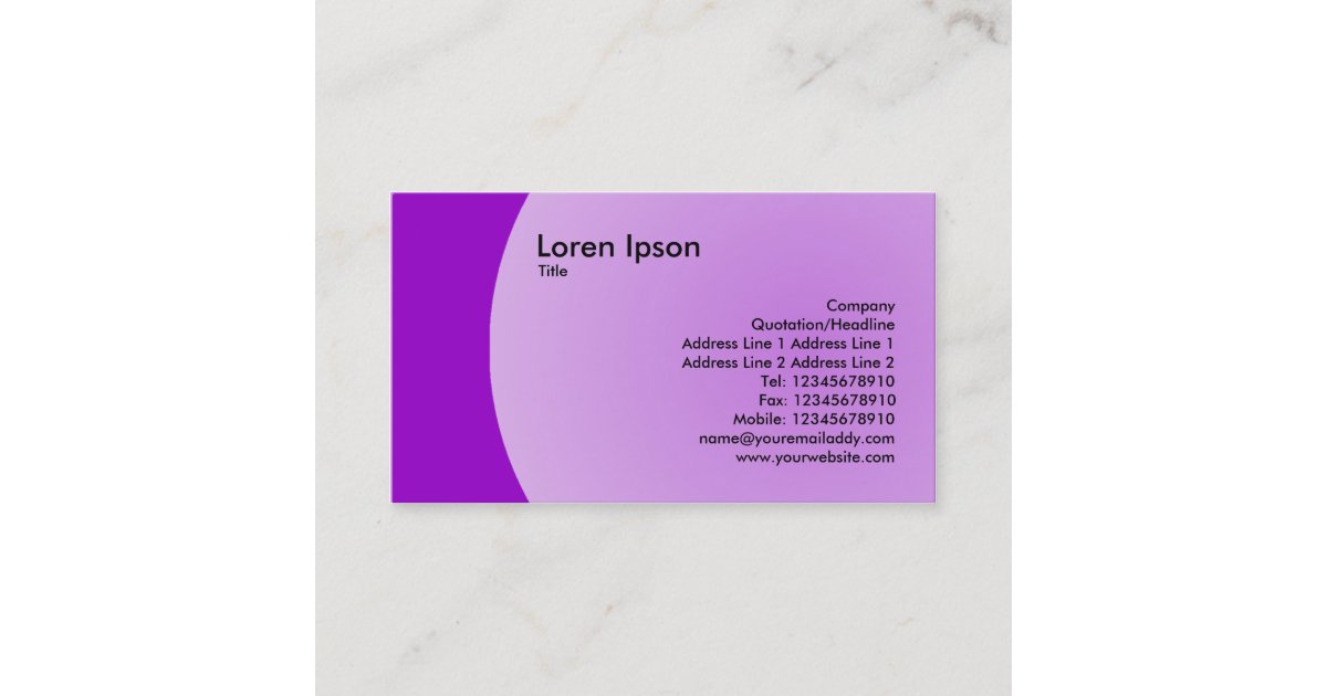 Arc Design Business Card | Zazzle