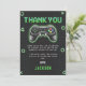 Arcade Game Kids Birthday Thank You Card | Zazzle