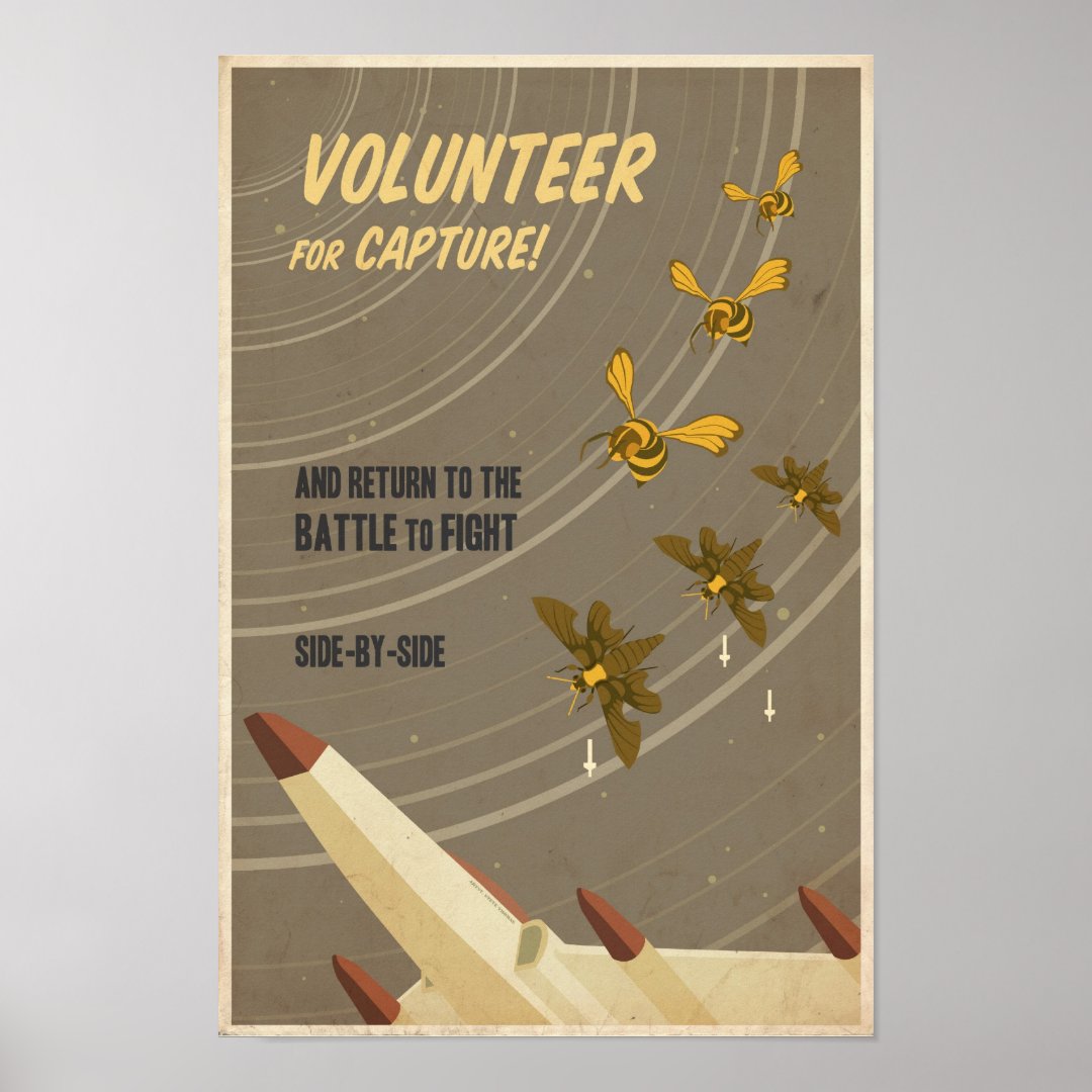 Arcade game propaganda poster- sixth in a series poster | Zazzle