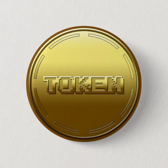 Arcade Token Button | Zazzle