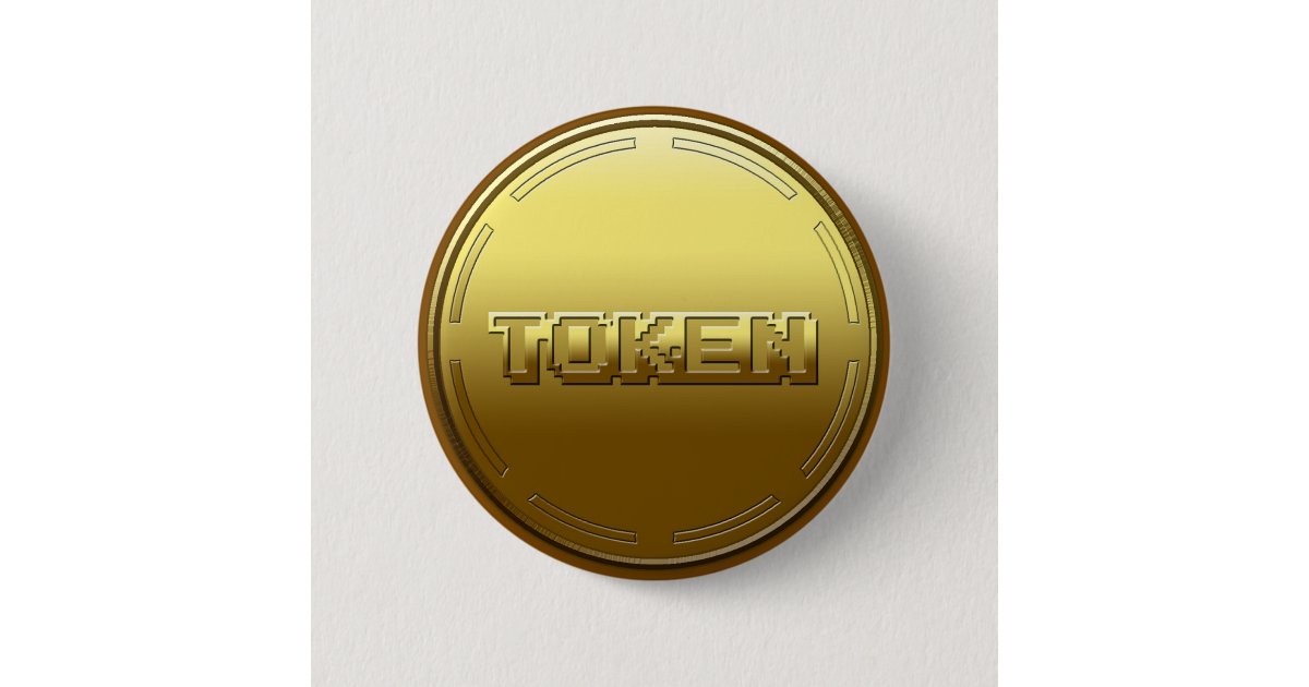 Arcade Token Button | Zazzle