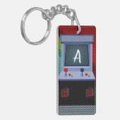 Arcade Video Game Joystick Personalized Name Keychain | Zazzle
