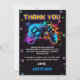 Arcade Video Game Level Up Birthday Thank You Card | Zazzle