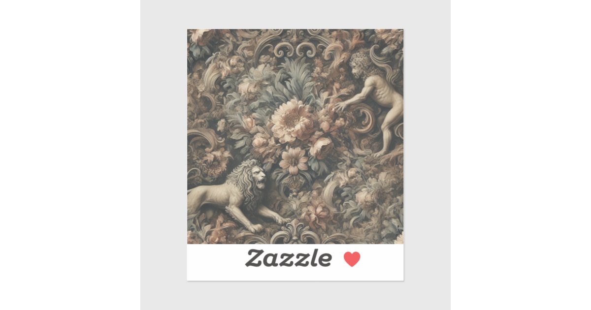 Arcane Majesty – Gothic Baroque Design Sticker | Zazzle