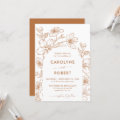 Arch Botanical Floral Wedding Invitation | Zazzle